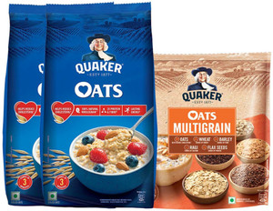 Quaker Oats 2 x 1kg, Multigrain Oats 600g Pouch Price in India - Buy ...