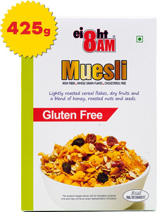 8AM High Fiber, Fruits Nuts & Seeds, Whole Grain Flakes, Gluten Free ...