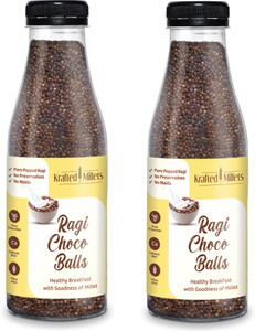KRAFTED MILLETS Ragi Choco Balls - Chocolate Healthy Ragi Bites 120g ...
