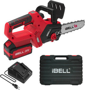 iBELL BS20-12 Cordless Chainsaw Brushless,1200W,20V Max,12” Guide Bar,3 ...