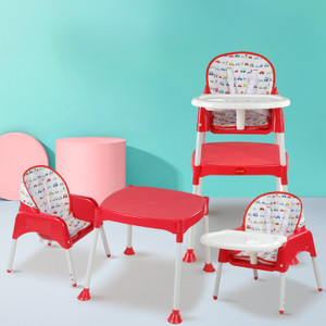 LuvLap 3 in 1 Convertible High Chair with 5 point Safety belts for 6 to ...