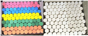 PENPAL White Dustfree Chalks(100) And Colour Dustfree Chalks(100) for ...