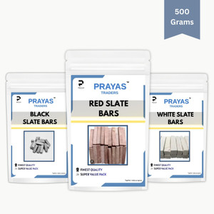 Prayas Slate Combo Bar |Pack Of 3 |(RED/WHITE/BLACK) 500 Grams billards ...