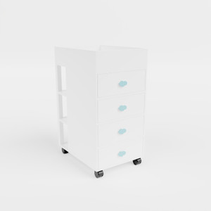 The Baby Station In the Clouds Changing Table for Baby Blue Changing ...