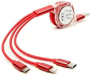 MEHTAZ 3 IN 1 Mobile Charging Line fast Charging Cable Type-C Pin ...