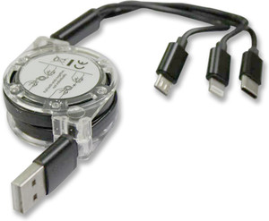 KUMAR Multiple Charging Cable 1.2m 3-in-1 USB Charge Cable Charging Pad ...