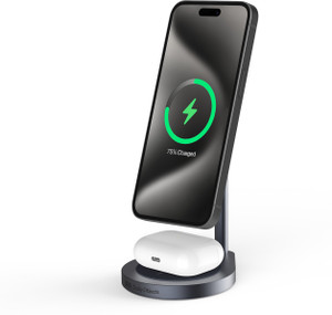 DailyObjects Surge™ Max 2-in-1 Magnetic Wireless Charging Station - 18W ...