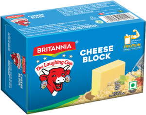 Britannia The Laughing Cow Processed Cheddar Cheese Block Price in ...