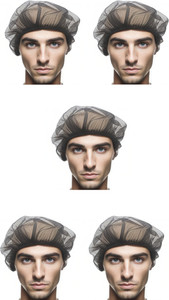 subaa Washable Hairnet Head Cover Caps (Pack of 5) Food Processing ...