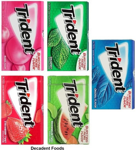 Decadent Foods Trident Variety Pack Long Lasting Mix Flavour Chewing ...
