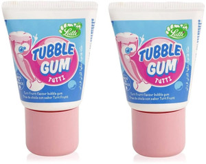 LUTTI Tubble Gum Tutti Frutti Flavour Bubble Gum Tutti Futti Chewing ...