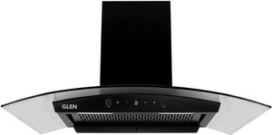 Glen Curved Glass Filterless ,Chimney 90Cm Motion Sensor Control With ...