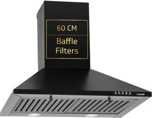 V-Guard M10 Pro 60cm | Push Button Control Wall Mounted Black 900 CMH ...