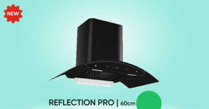 Butterfly reflection pro Auto Clean Wall Mounted black 1200 CMH Chimney ...