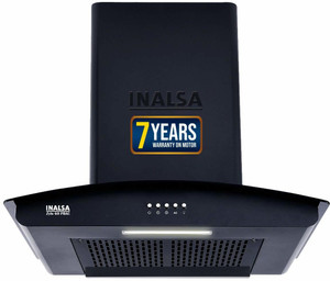 Inalsa Zylo 60PBAC Filterless 1250 m³/hr Curved Glass, Push Button ...