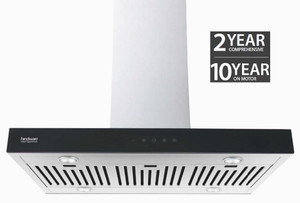 Hindware CRAVIA NEO 90 ISLAND CHIMNEY WITH MOTION SENSOR AND TOUCH ...