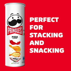 Pringles Potato Chips Pizza Flavor, Crispy Snack for Movie & Game ...