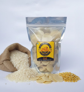 Grocery Junction Plain Rice Papad | Raw Fryums Discs | Crispy Homemade ...