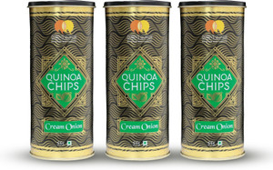 Queens Quinoa Crispy Chips Cream Onion Flavor Pack of 3- 55gm Each ...