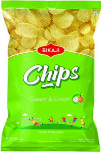 Bikaji Chips Cream & Onion Chips Price in India - Buy Bikaji Chips ...