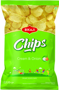 Bikaji Chips Cream & Onion Chips Price in India - Buy Bikaji Chips ...
