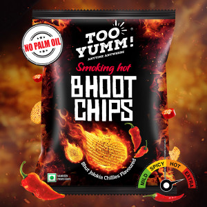 Too Yumm! Bhoot Potato Chips with Bhut Jolokia Chillies No Palm Oil ...