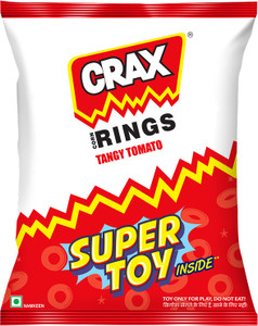 CRAX Corn Rings Tangy Tomato Puff Snacks with Super Toys Puffcorn Price ...