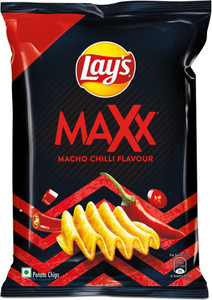 Lay's Maxx Potato Chips , Macho Chilli, Crunch Crispy Chips & Snacks ...