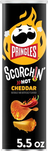 Pringles Scorchin' Hot Cheddar Flavored Potato Crisps SPECIAL EDITION ...