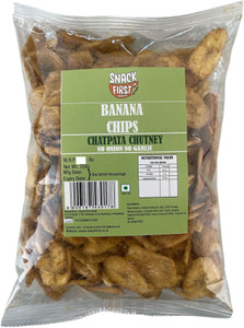 SNACK FIRST Banana Chips Crispy Snack, Chatpata Chutney Flavor Chips ...