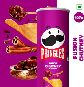 Pringles Potato Chips Fusion Chutney Flavor, Crispy Snack for Game ...