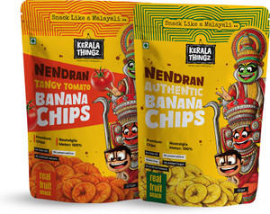 Kerala Thingz 180g Combo Nendran Banana Chips | Tangy Tomato 100g ...