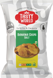 Tasty World Salted Nendra Banana Chips Price in India - Buy Tasty World ...