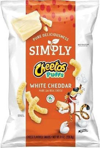 Cheetos Puffs Simply White Cheddar Made With Real Cheese Puffcorn Price ...