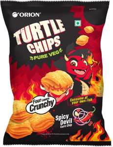 ORION Turtle Spicy Devil Corn Chips Price in India - Buy ORION Turtle ...