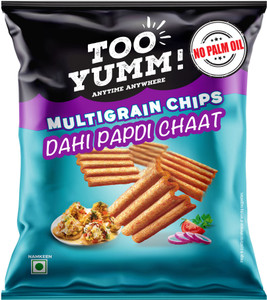 Too Yumm! Dahi Papdi Chaat Multigrain Chips No Palm Oil 60% less ...