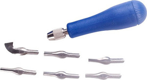 Levin Block Cutters- Craft Linoleum Carving Tools Bevel Chisel Set ...
