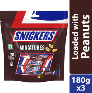 SNICKERS Miniatures Peanut Chocolate Bars Price in India - Buy SNICKERS ...