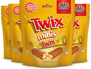 Twix Minis Premium Cookie Caramel Chocolate Bites Price in India - Buy ...