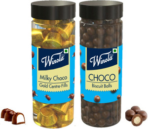 Winola Chocolate Gift Pack | Combo of Choco Biscuit Balls, Milk Choco ...