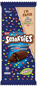 NESTLE Smarties Milk Chocolate Bar Smooth and Creamy Chocolate With ...