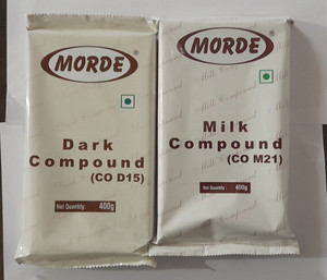 Morde dark milk compound chocolate bar 400 gm each (pack of 2) Bars ...