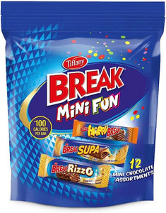 Tiffany Break 12 Mini Fun Assortment Milk Chocolate With Delicious ...
