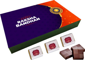 RUN TOY HAPPY RAKSHA BANDHAN(50), 12pcs Chocolate Gift Box, (12 Cavity ...