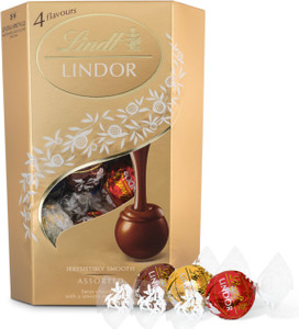 LINDT Lindor Smooth Melting Assorted Chocolates Cornet Truffles Price ...
