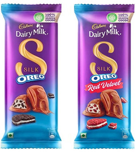 Cadbury Dairy Milk Silk Oreo Chocolate & Dairy Milk Silk Oreo Red ...