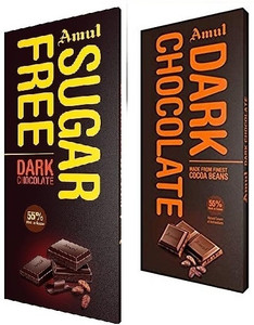 Amul SUGARFREE Dark Chocolate & Dark Chocolate Bars Price in India ...