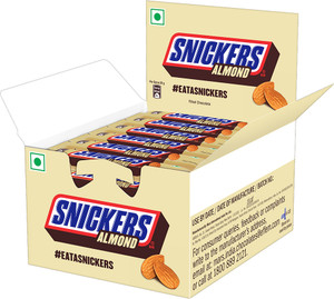 SNICKERS Almond Filled Chocolate , Loaded with Nougat & Caramel Bars ...
