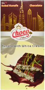 kunafa Choco Palace Dubai Chocolate With White Cream Middle Eastern ...