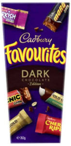 Cadbury Favourites Dark Chocolate Edition, Picnic, Old Gold, Cherry ...